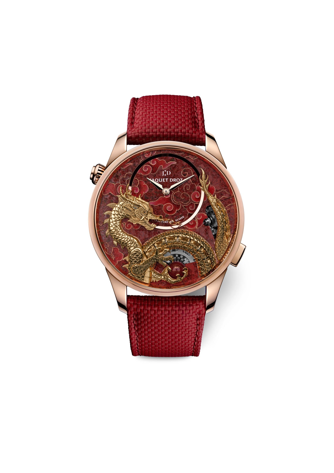 Imperial Dragon Automaton Red Gold - Cuprite - Press | Jaquet Droz